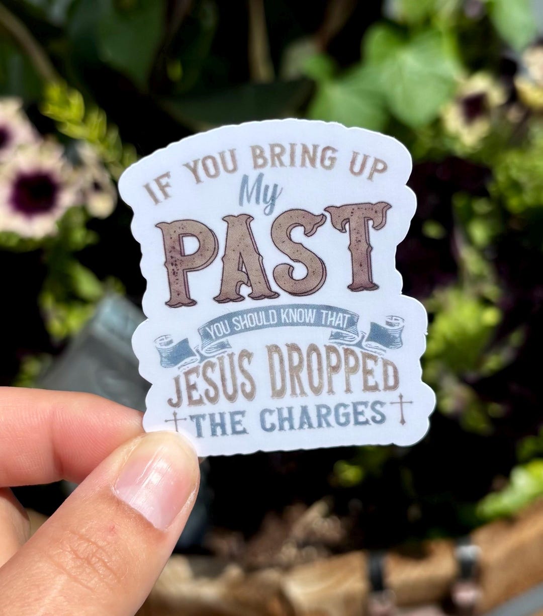 Jesus Dropped the Charges Sticker | Christian Sticker | Saved by Jesus ...