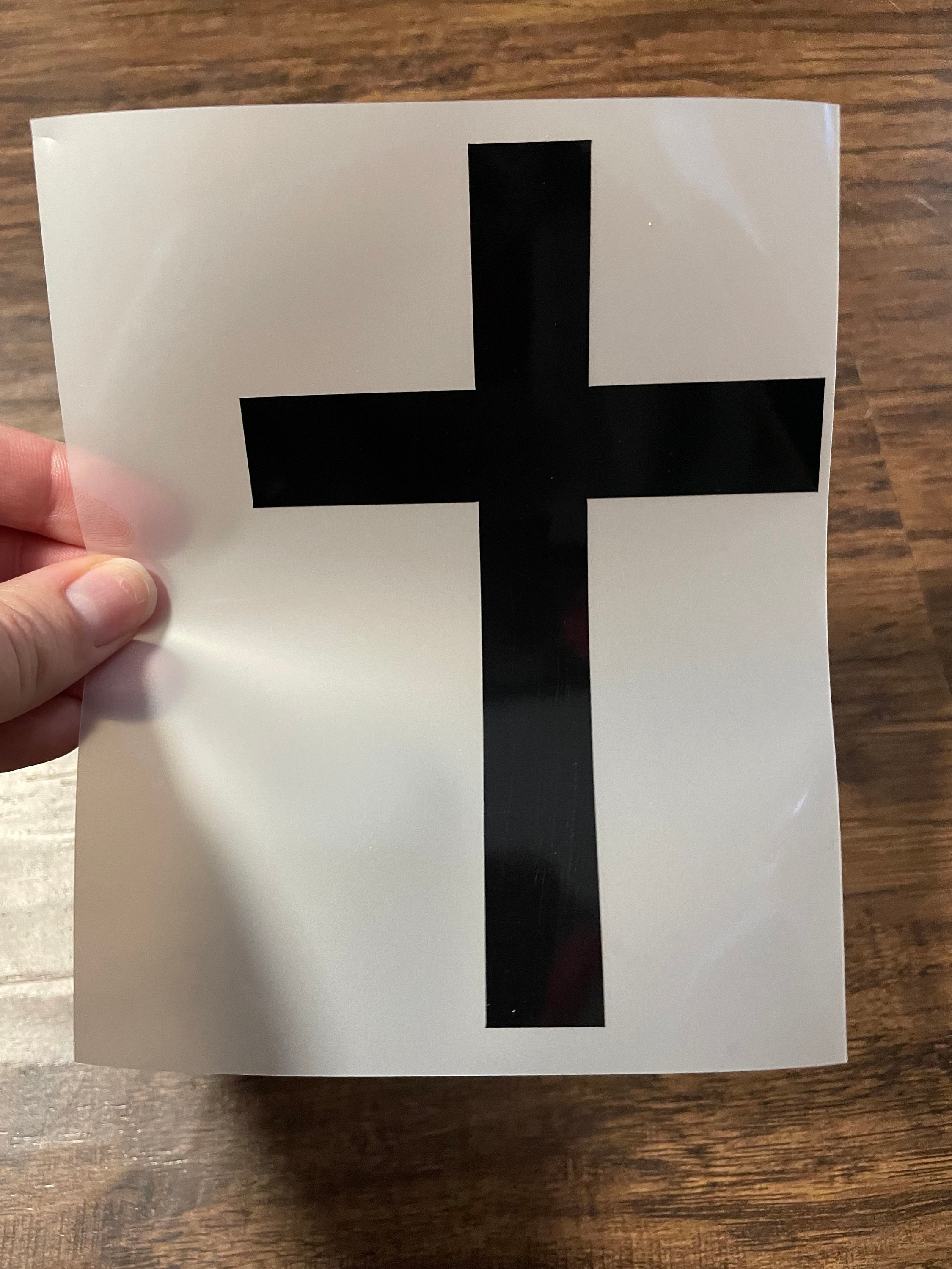 Cross Vinyl Decal Christian Car Decal - Etsy