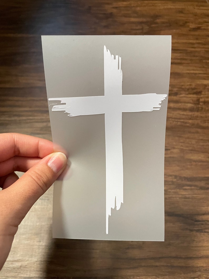 Rustic Wood Cross Vinyl Decal Christian Vinyl Decal Car - Etsy