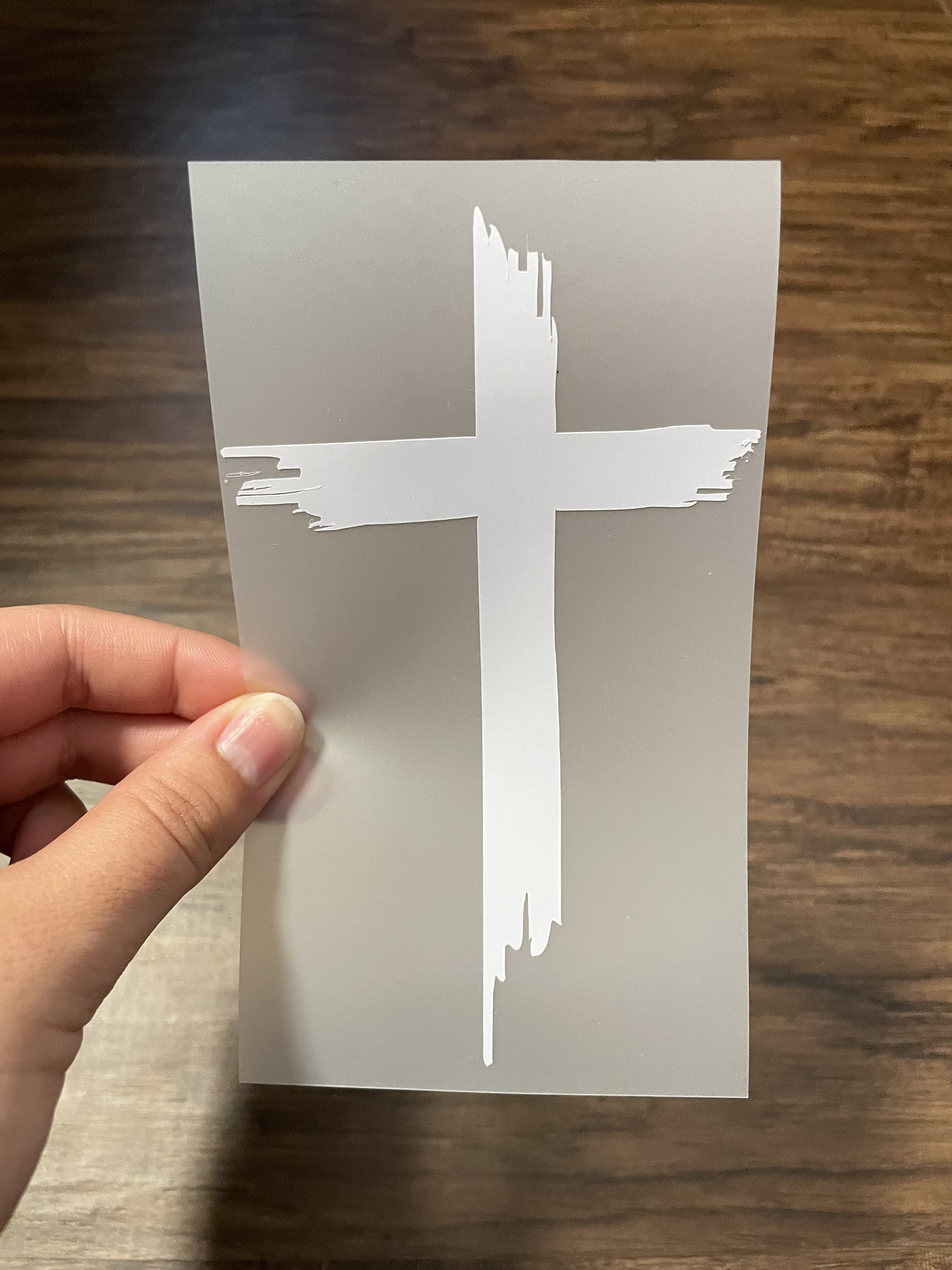 Rustic Wood Cross Vinyl Decal | Christian Car Decal - Etsy