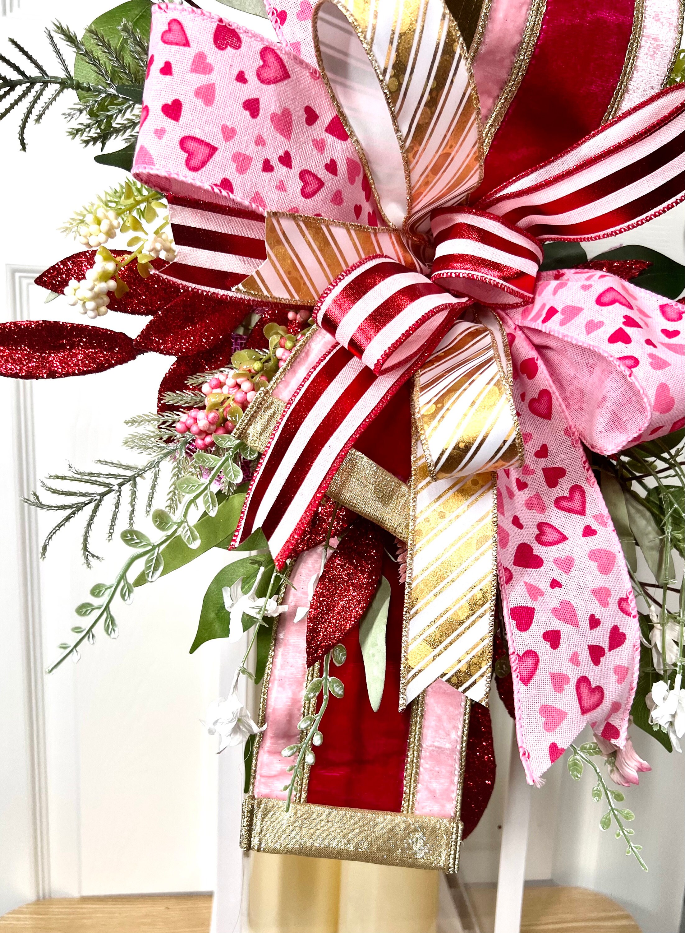 Mini Valentine Lantern Swag, Heart Theme Light Pole Mini Swag, Mini ...