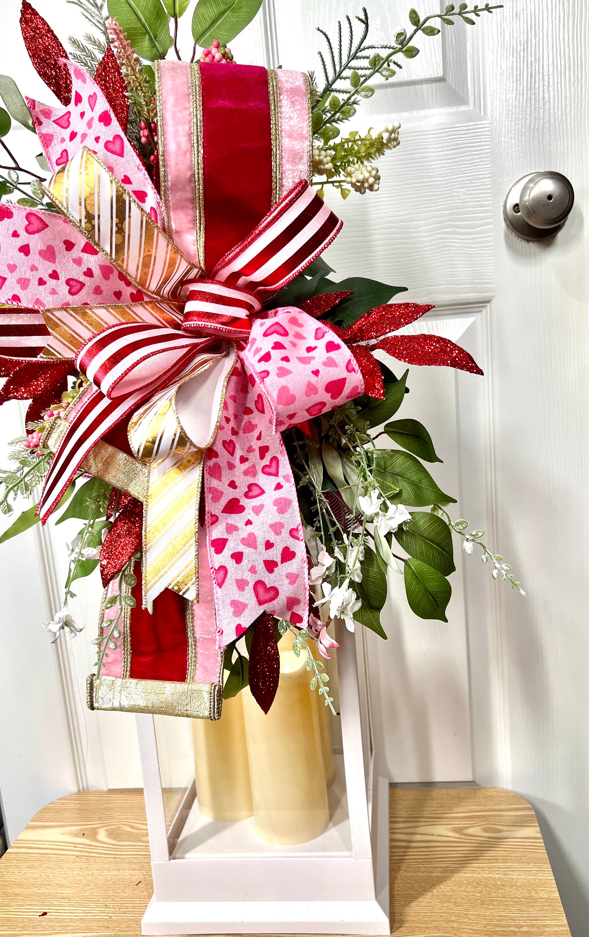 Mini Valentine Lantern Swag, Heart Theme Light Pole Mini Swag, Mini ...