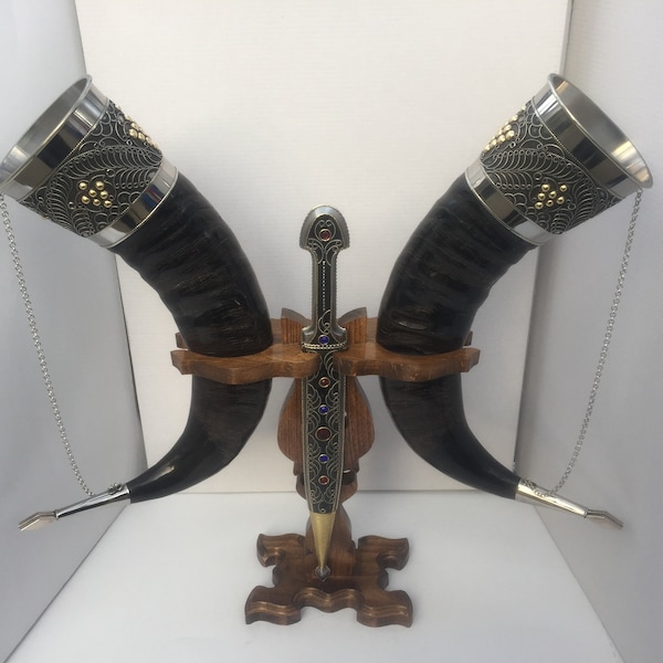 Drinking Horn Stand - Etsy