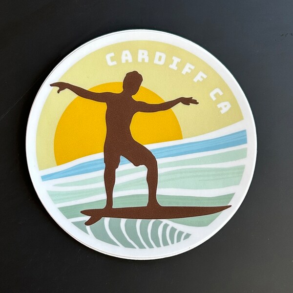 Surf Sticker - Etsy