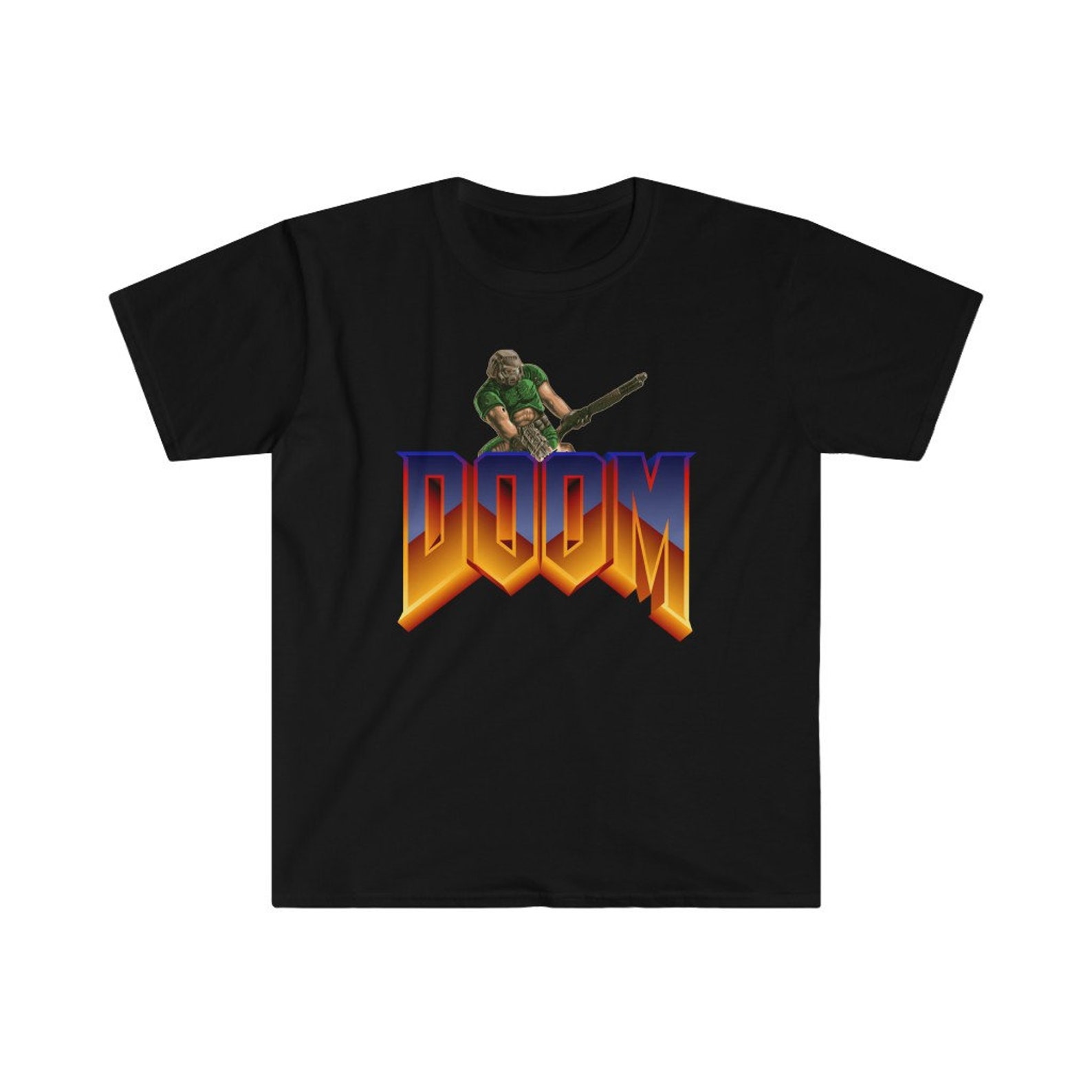 Doom doom Guy Retro T-shirt Video Game Classic | Etsy