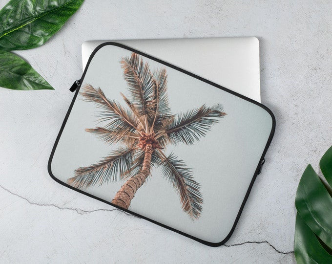 Palm Tree Laptop Sleeve, Summer Aesthetic Laptop Sleeve, Beach Laptop ...