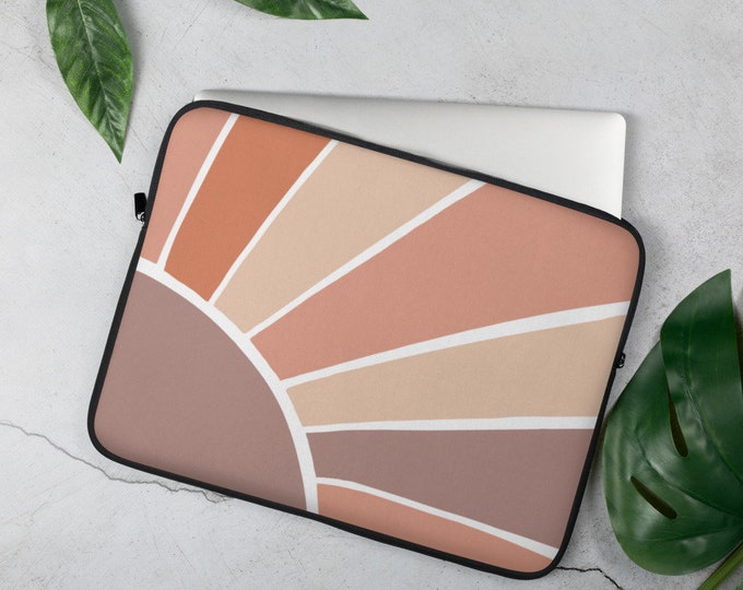 Retro Sun Laptop Sleeve, Boho MacBook Air 13 Case, Sunshine MacBook Pro ...