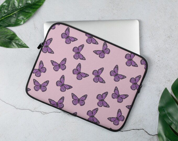 Butterfly Laptop Sleeve, Purple Laptop Sleeve, Butterfly MacBook Air 13 ...