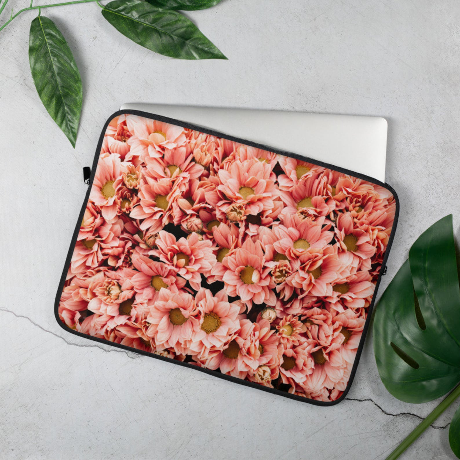 Pink Floral Laptop Sleeve Macbook Air Case Flowers Flower | Etsy
