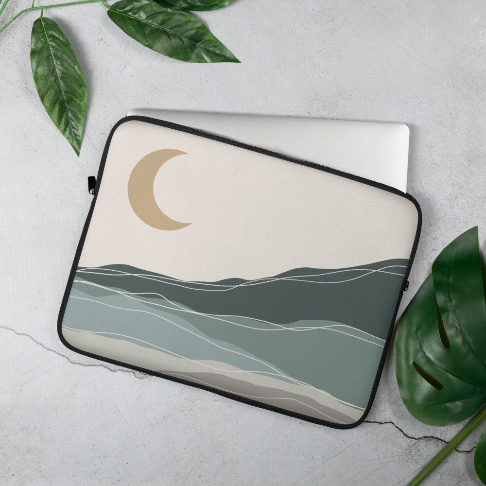 Moon Laptop Sleeve Boho Aesthetic Macbook Air 13 Sleeve - Etsy