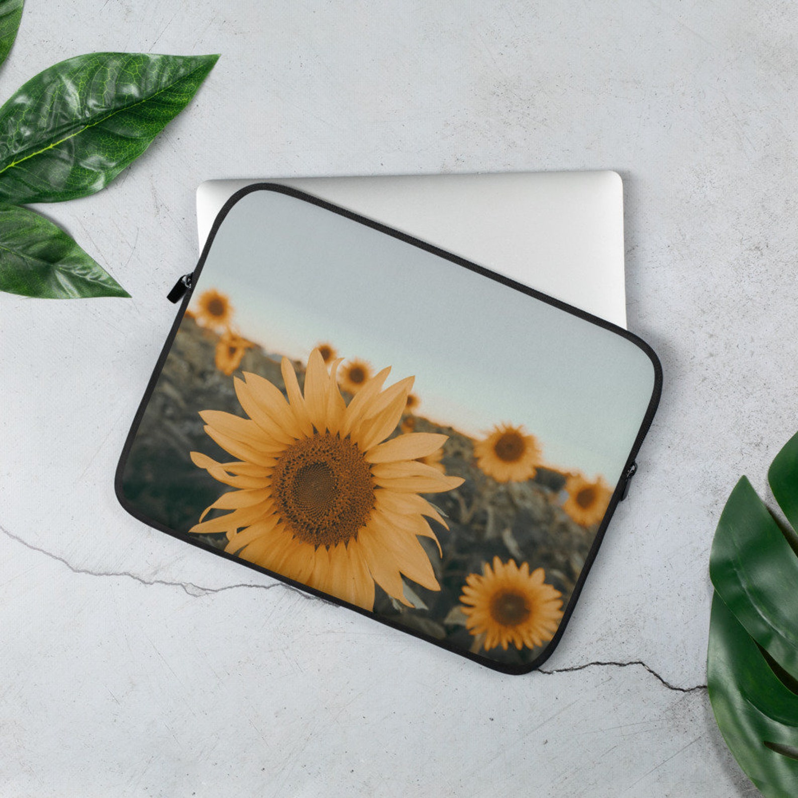 Sunflower Laptop Sleeve Sunflower Field Laptop Sleeve Summer - Etsy