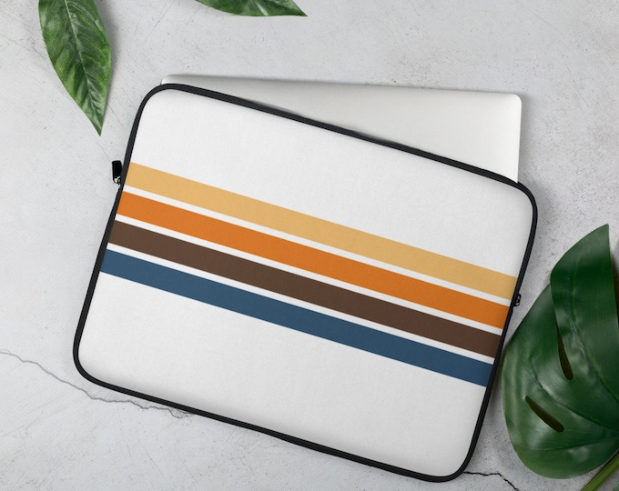 Retro 70s Laptop Sleeve, 80's Colors, Vintage Aesthetic MacBook Air 13 ...