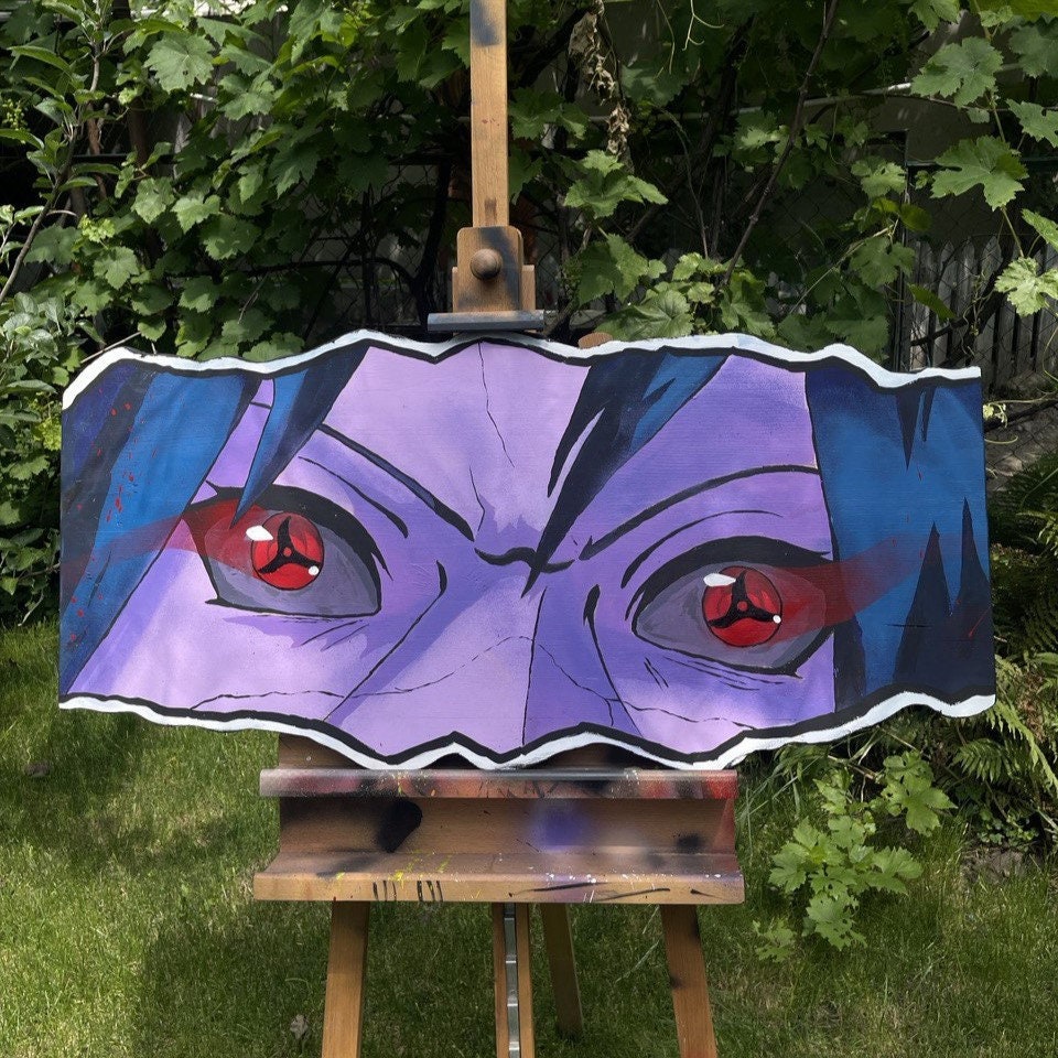 Painting of Anime Characters on Wood Naruto"eyse Itachi "manga /art ...