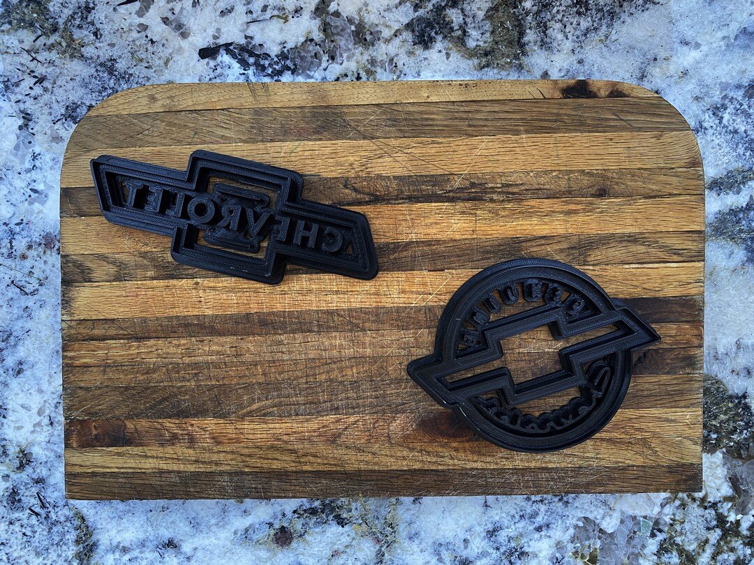 2 Pack Chevrolet Cookie Cutter, Chevy Bowtie, Genuine Chevrolet, Chevy ...