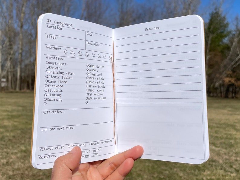 The Camping Log Book Camping Journal - Etsy