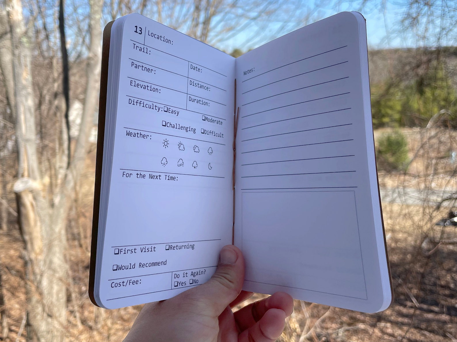 Hiking Journal What the Hike the Hiking Journal Adventure - Etsy