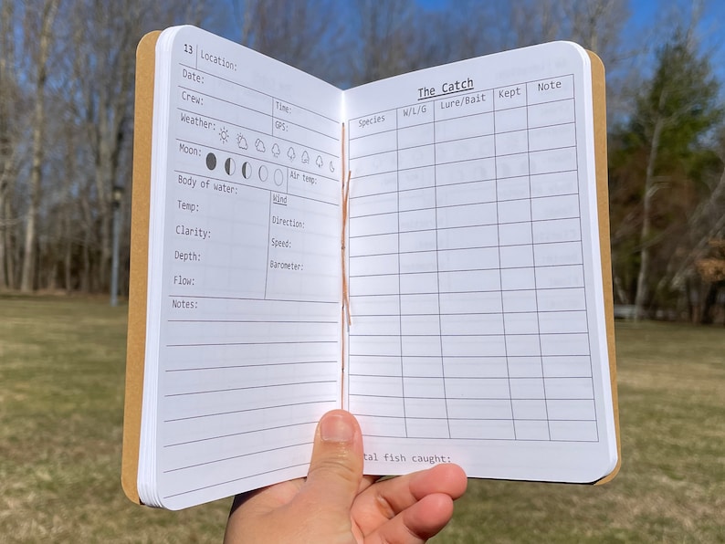 The Fishing Log Book, Fishing Journal, Fishing Notebook ...