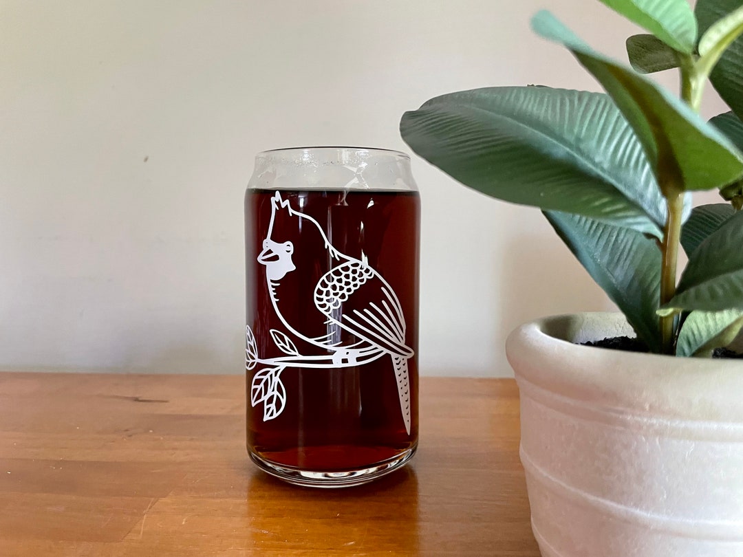 Cardinal Iced Coffee Cup, Cardinal Iced Coffee Cup, Bird Cup, Iced ...