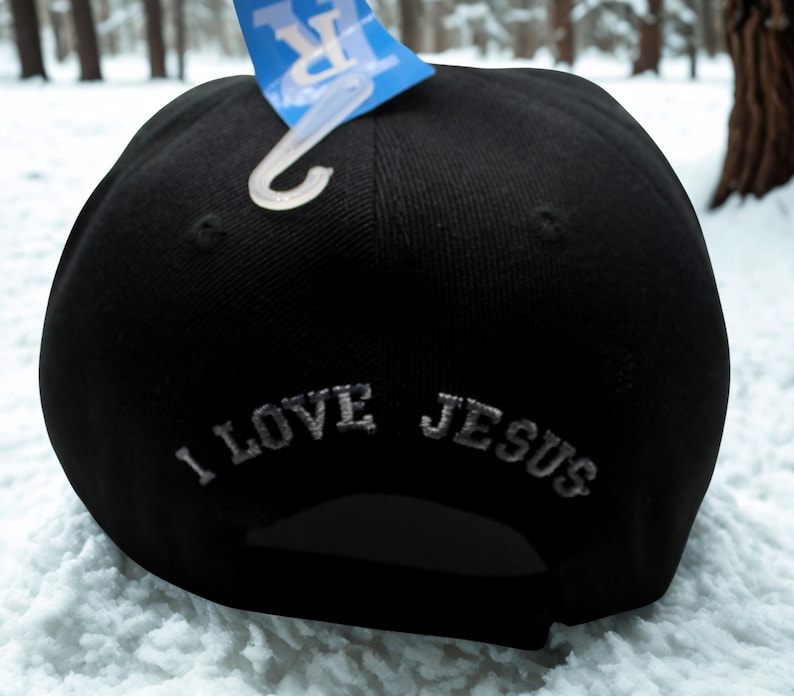 I Love Jesus Hat. Jesus Christ Hat – Black Christian Baseball Cap ...