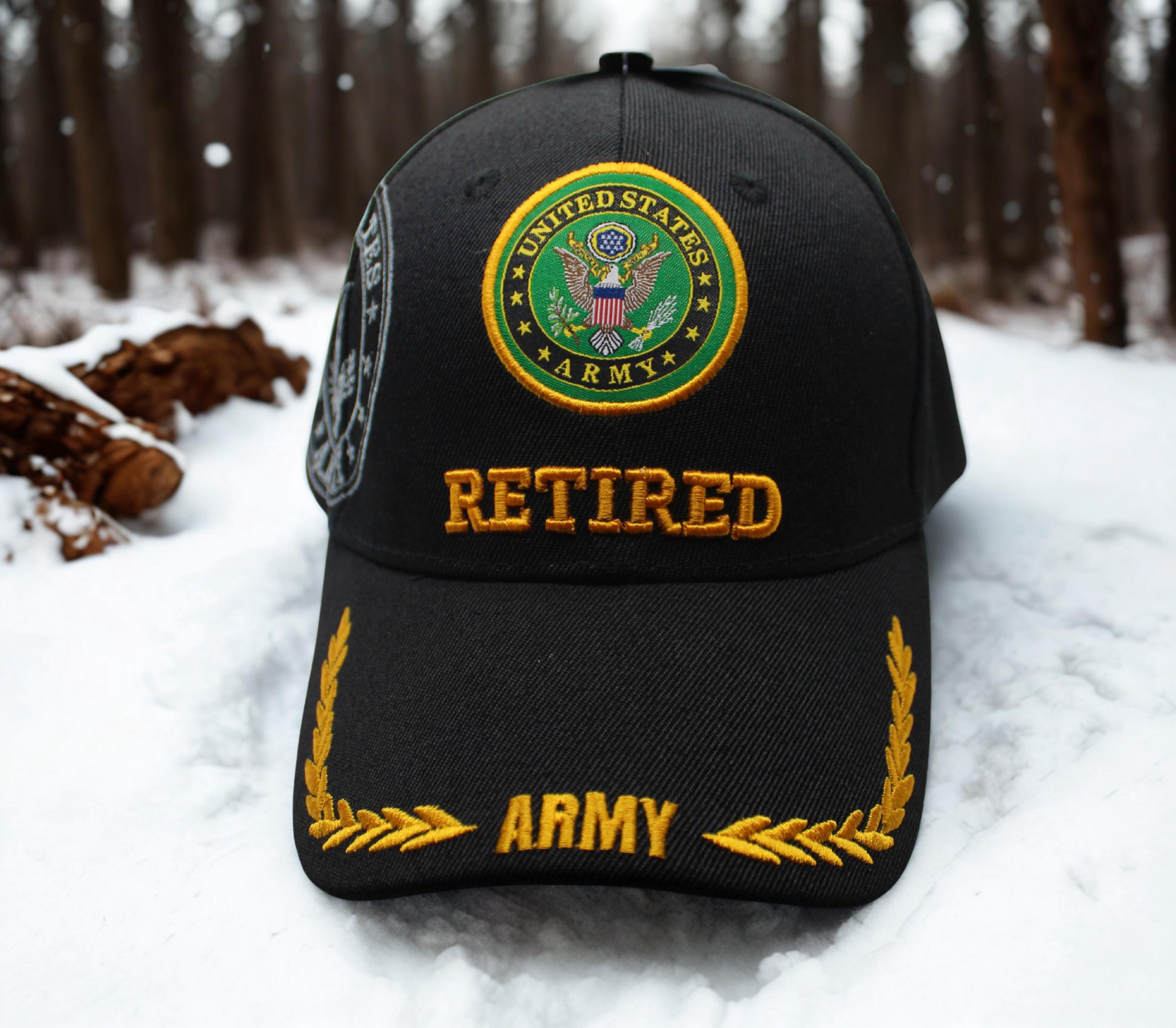 Retired US Army Hat. Embroidered Army Retired Cap. Gift for Dad. US ...
