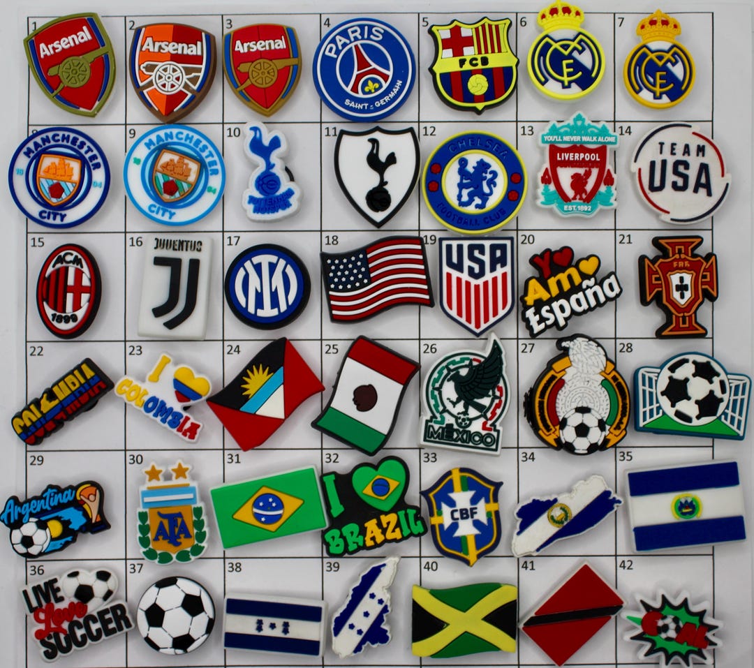 Soccer Shoe Charm. Soccer Theme Shoe Charms. Soccer Lovers Charms ...