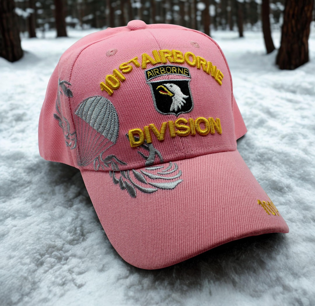 US Army 101st Airborne Cap. US Army Hat. 101st Airborne Division Pink ...