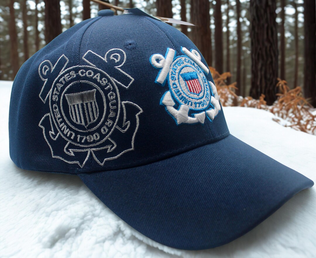 US Coast Guard Hat. USCG 1790 Blue Hat – Military Veteran Cap – Coast ...