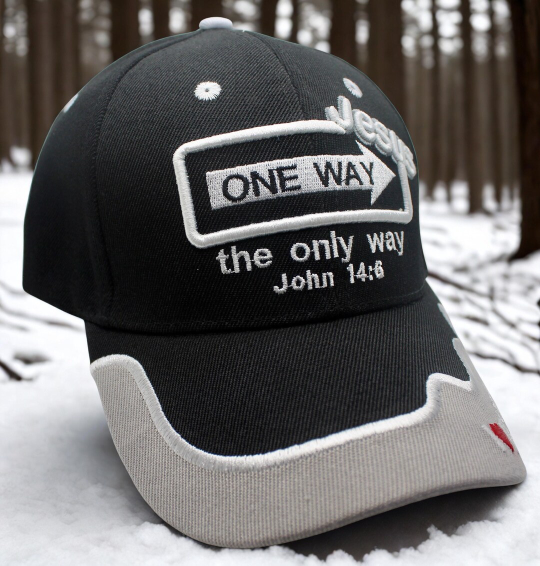 Jesus One Way the Only Way Hat. Black Christian One Way the Only Way ...