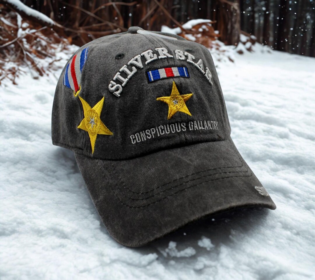 Silver Star Veteran Honor Hat. Conspicuous Gallantry Military Cap With ...