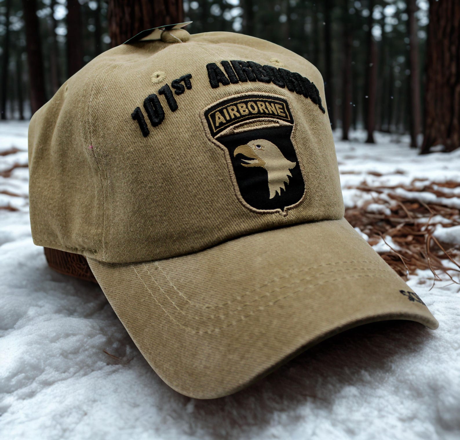 US Army 101st Airborne Cap. US Army Brown Hat. Veteran Gift. Military ...