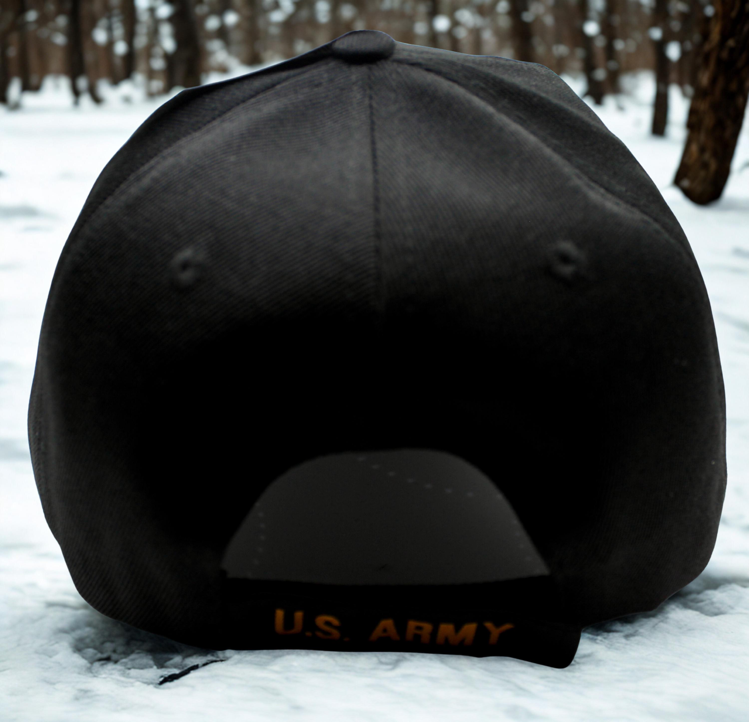 U.S. Army SGT Retired Hat. Black Military Cap With Army Sergeant Rank ...