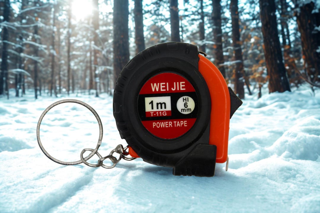 Mini Tool Keychain. 1 Meter Tape Measure. Compact Retractable Ruler ...