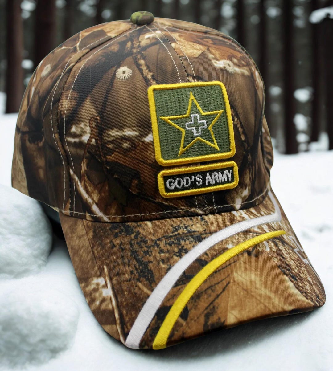 God’s Army Hat. Faith Over Fear. Gods Army Camo Cap, Embroidered ...