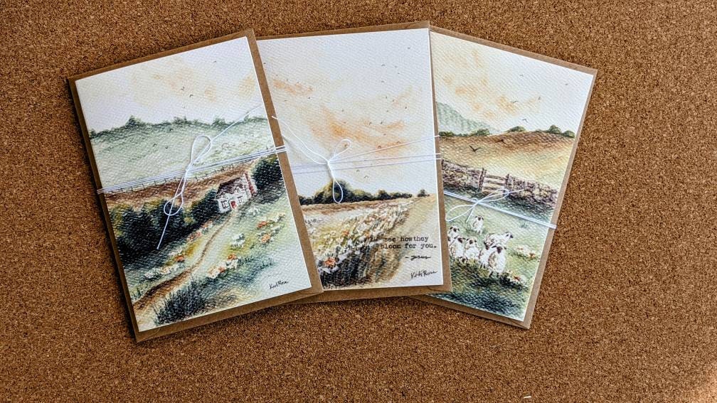Set of Cards/greeting Cards/card Pack/nostalgic Cards/small - Etsy