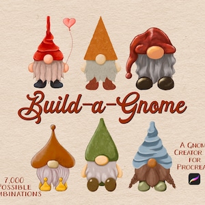 Build A Gnome Procreate Creator Kit - Etsy