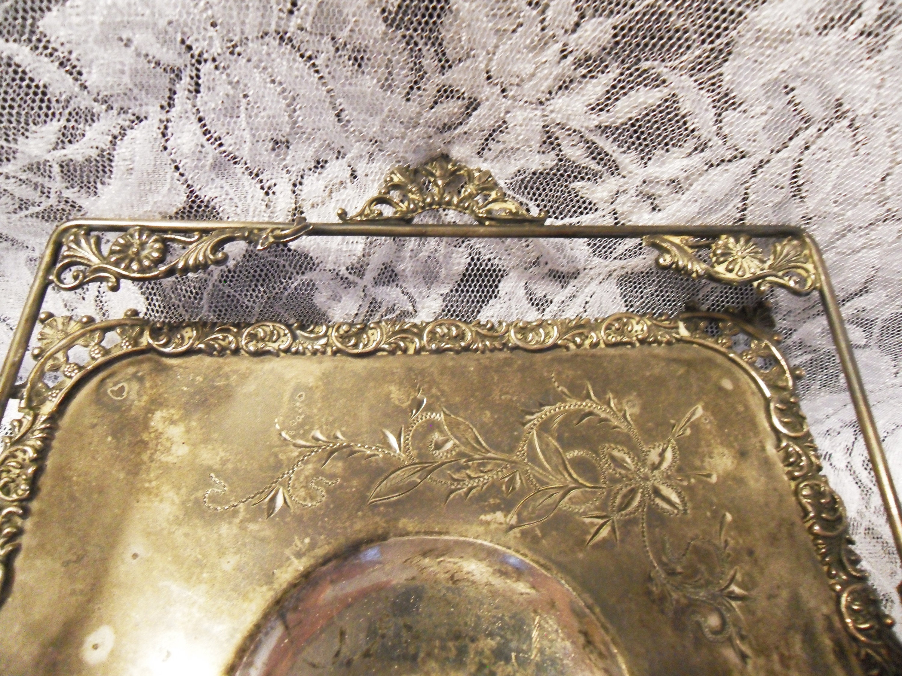 Antique Knickerbocker Quadruple Silver Plated Tray With Handle - Etsy