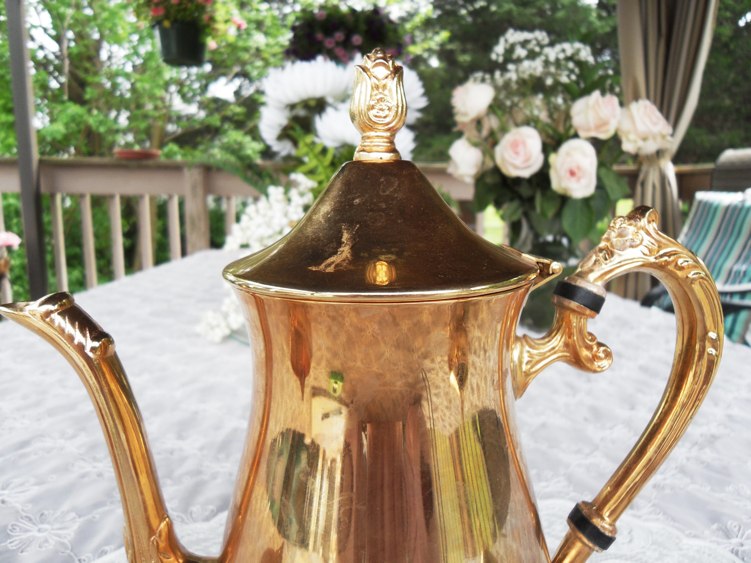 Gold Plated Tea Set With Tray at Madeleine Frayne blog