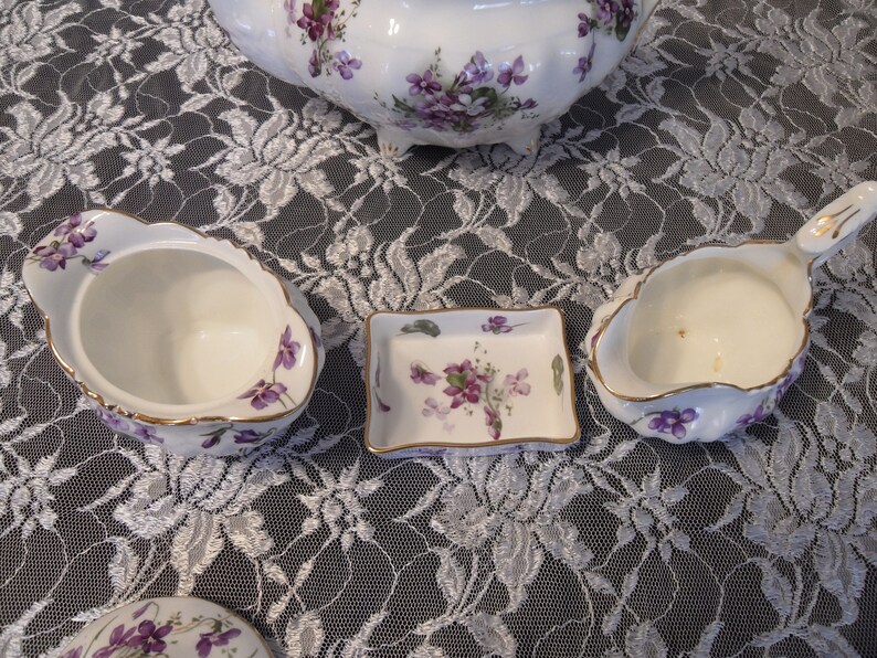 Hammersley Victorian Violets Engles Countryside Tea Set Bone - Etsy