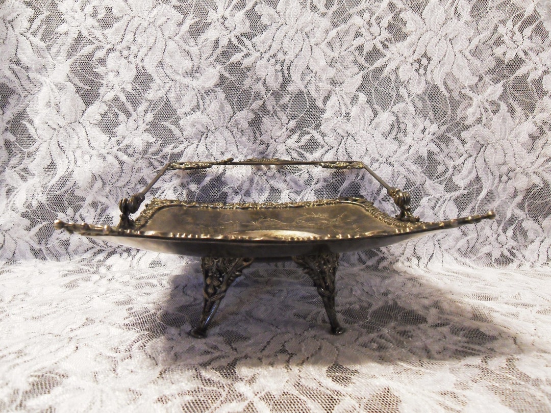 Antique Knickerbocker Quadruple Silver Plated Tray With Handle - Etsy
