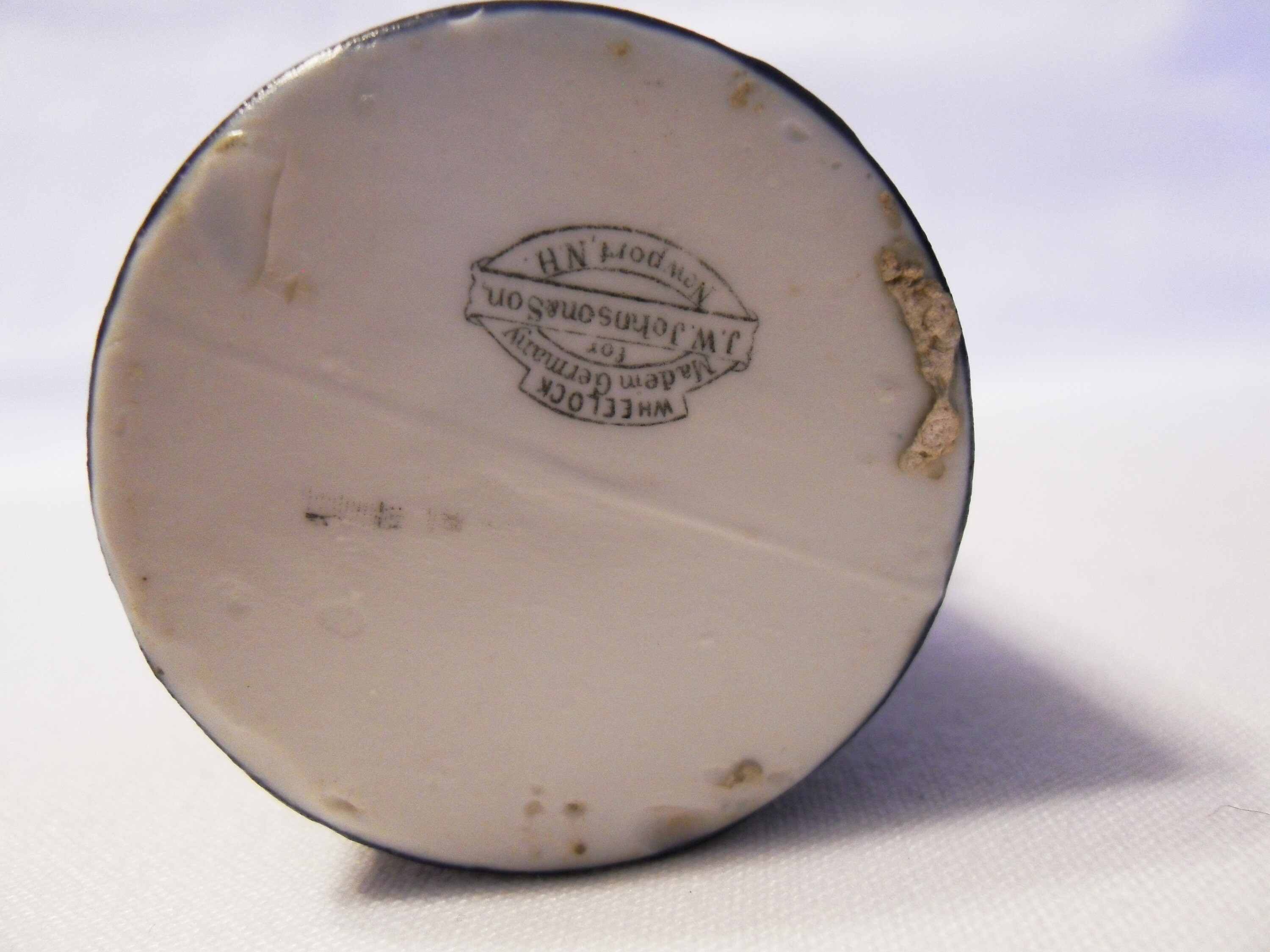 Wheelock Royal Blue Gold Trim Porcelain Mini Jar - Etsy