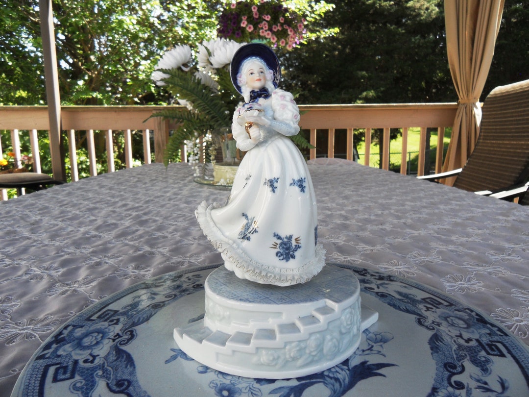 VNT Musical Victorian Trading Co. (VTC Co.) Porcelain Lady Figurine - Etsy