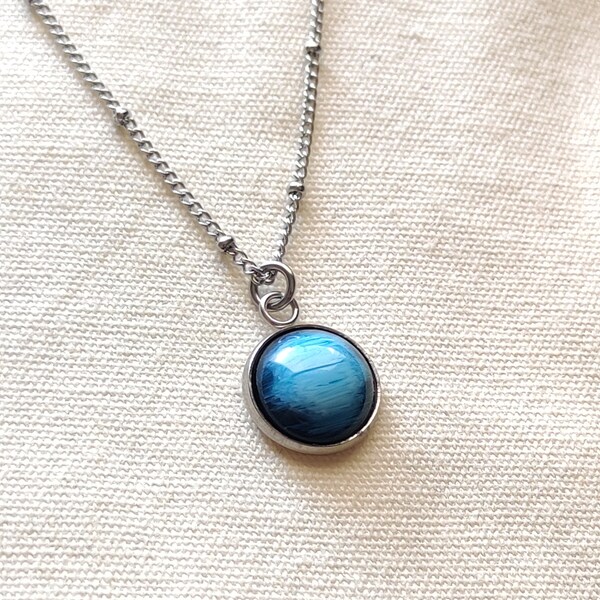 Blue Necklace - Etsy
