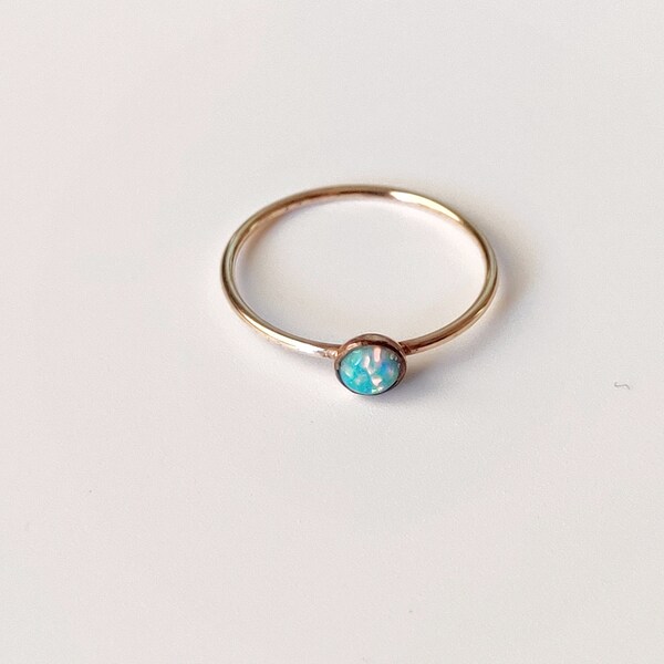 Opal Stacking Ring - Etsy