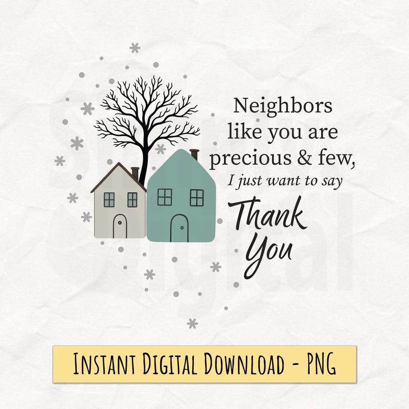 Thank You Neighbor Svgs - Etsy