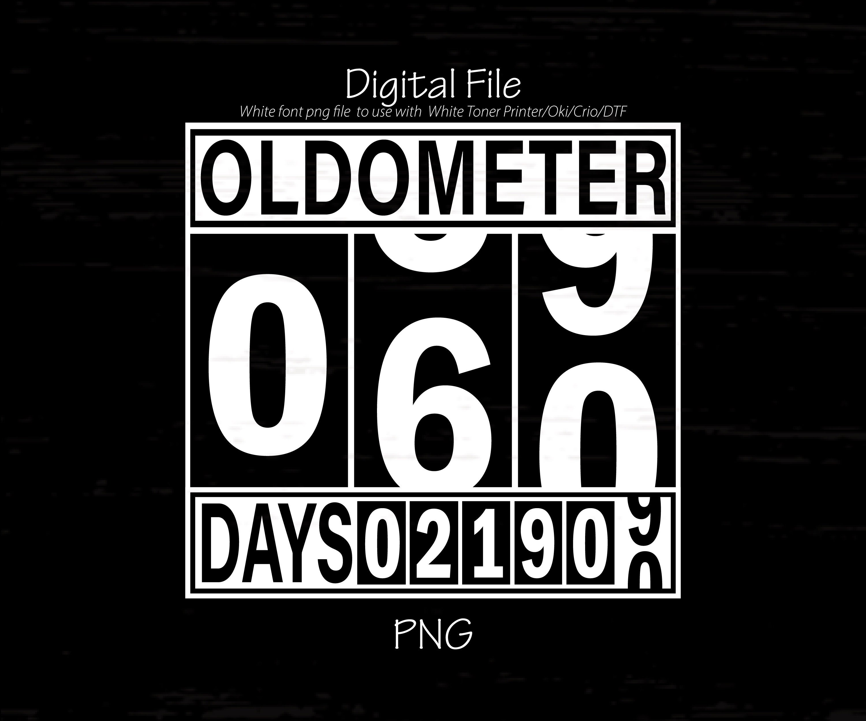Oldometer Svg, 60th Birthday Svg, Digital File, Instant Download ...