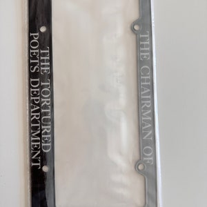 TTPD Taylor Swift Inspired License Plate Frame - Etsy