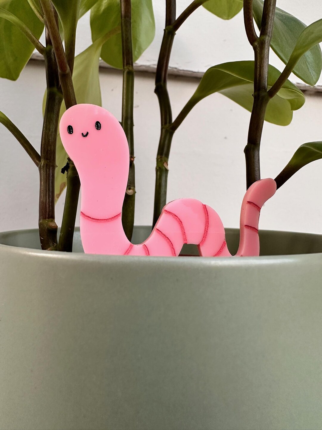Worm Friend Plant Stake Set for Houseplants or Garden Beds - Etsy