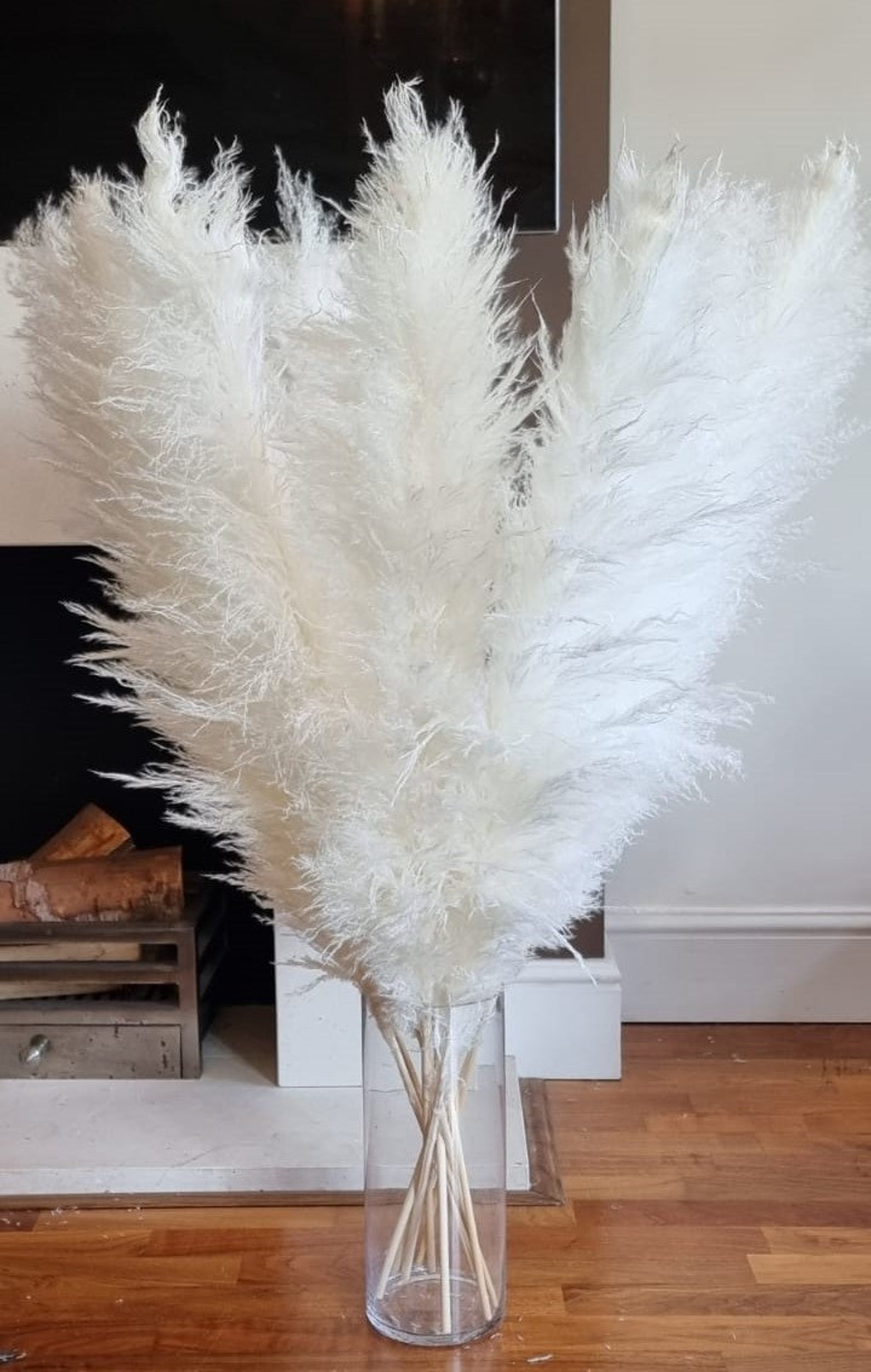 Large Pampas Grass Pampass Grasses 120cm White Pampas Etsy Uk