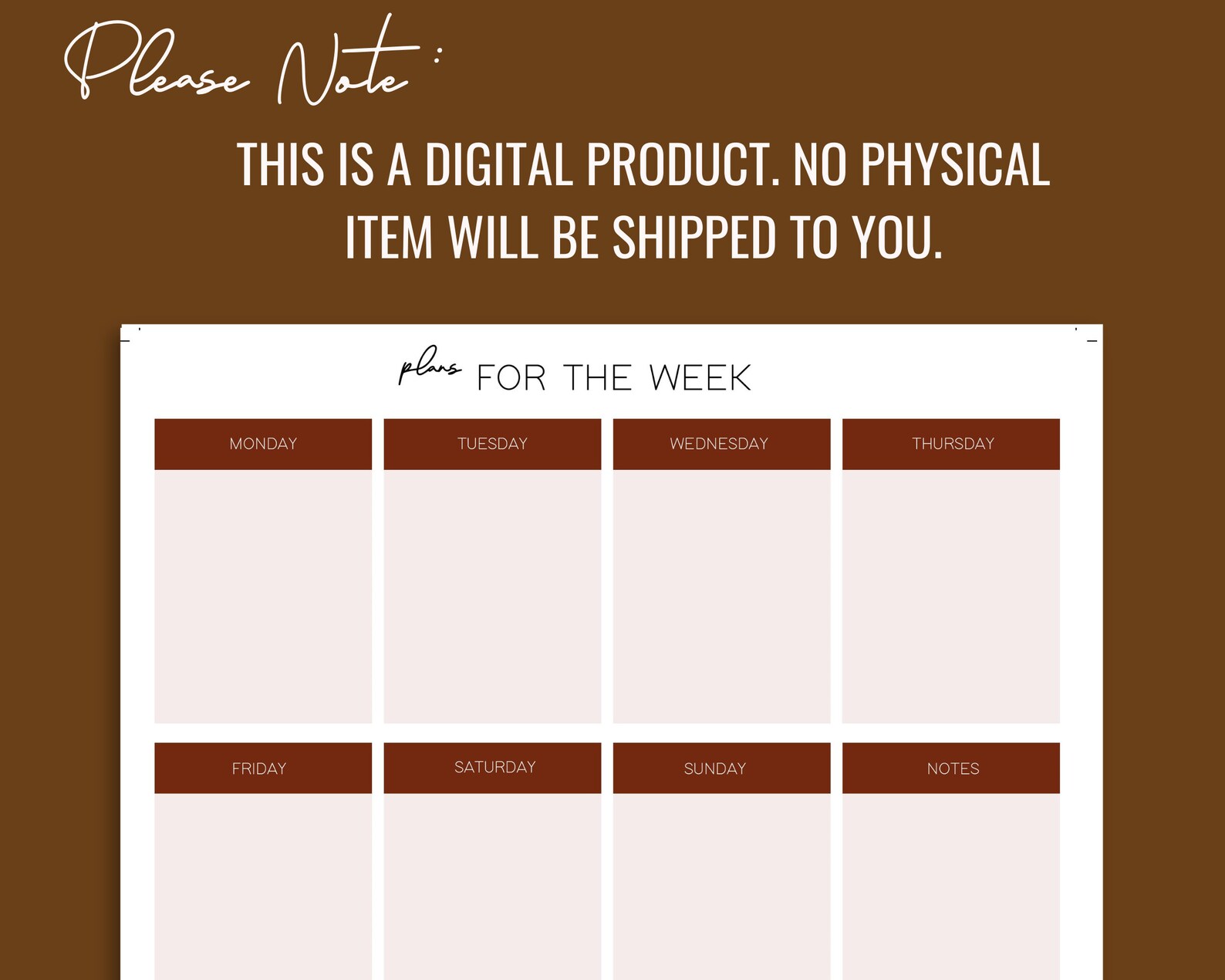 Mini Planner Pack | Printable Planner | Daily Weekly Monthly | Habit ...
