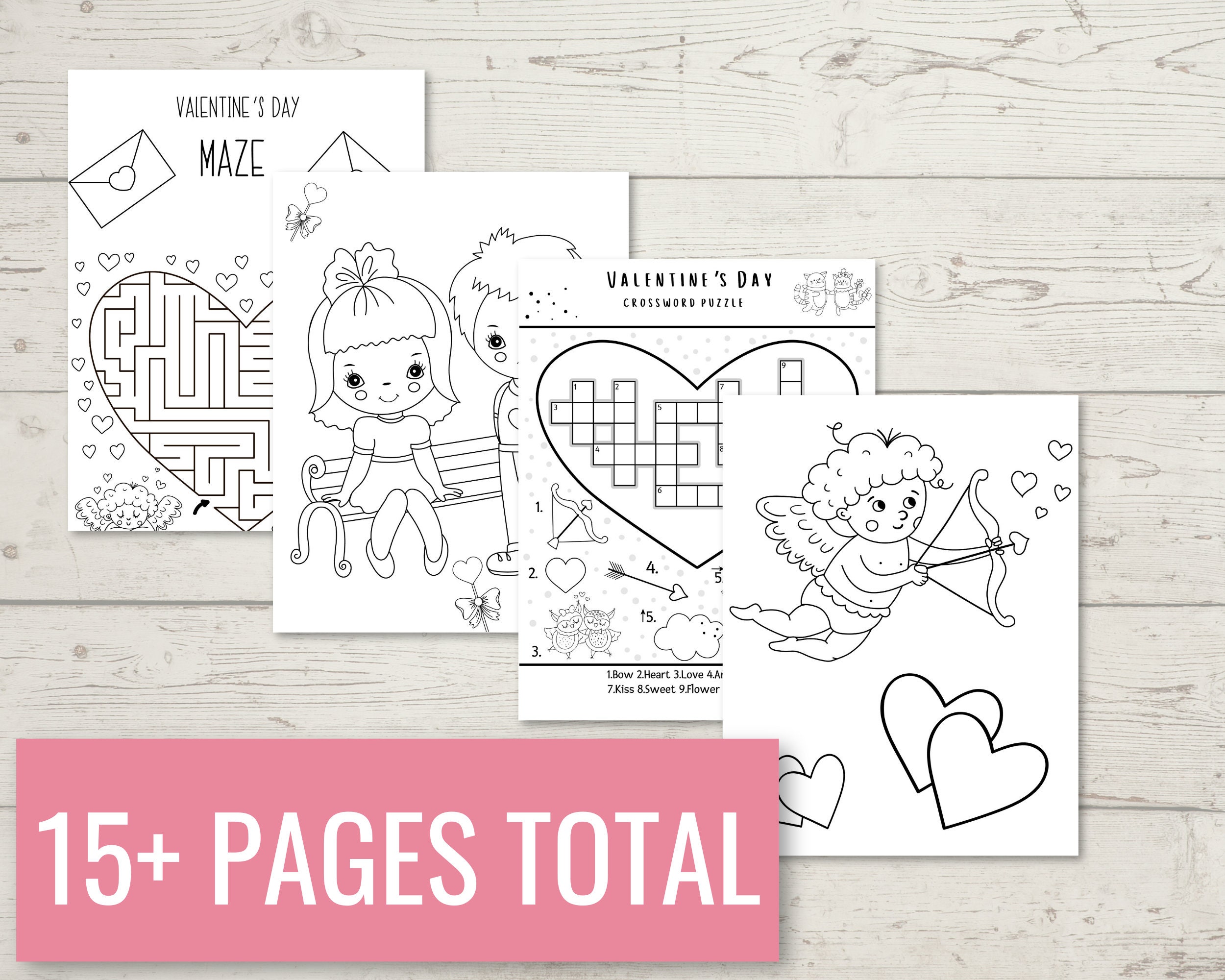 INSTANT DOWNLOAD Valentine's Day Activity Book for Kids - Etsy